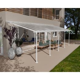 Terrassendach &raquo;Feria Alu Terrassen&uuml;berdachung&laquo; einfache DIY Montage wei&szlig; Aluminium, Polycarbonat (PC) B/H/T: 915cm x 305cm x 294cm
