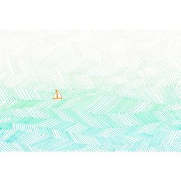 ARCHITECTS PAPER Fototapete &raquo;Atelier 47 Waves Artwork 3&laquo; geometrisch glatt Vlies, Wand, Schr&auml;ge, Decke bunt Vlies B/L: 4m x 2,7m