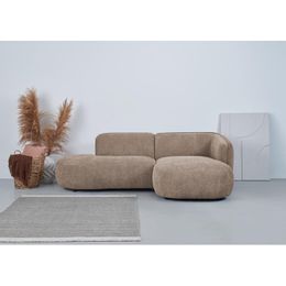 Home Affaire Ecksofa &raquo;OSTRUP Rundsofa, L-Form, Naturt&ouml;ne, Boucle oder Chenille&laquo; Breite 278 cm, organische Form mit sanften Rundungen grau 100% 