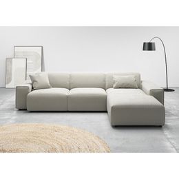Home Affaire Ecksofa &raquo;Glimminge auch in Breitcord, Feincord, Boucl&eacute; + Easy care-Bezug&laquo; L-Form, Breite 294, Zierkissen grau 100% Polyester B/H/T: 294cm