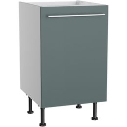 KOCHSTATION Sp&uuml;lenschrank &raquo;KS-Bern2&laquo; Breite 50 cm, 1 T&uuml;r gr&uuml;n Holzwerkstoff B/H/T: 50cm x 87cm x 58,4cm, T&uuml;ren: 1 Stk.
