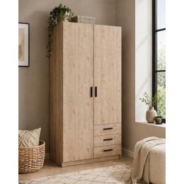 Home Affaire Kleiderschrank &raquo;Sprint, viel Stauraum, robuste Qualit&auml;t, 3 Breiten 98, 147, 195 cm&laquo; Breite 98,5/147 oder 195,5 cm, je mit Einlegeb&ouml;den 