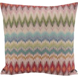 HOCK Dekokissen &raquo;Esra&laquo; mit Zick-Zack-Muster, Kissenh&uuml;lle mit F&uuml;llung, 1 St&uuml;ck bunt Baumwolle, Polyester B/L: 60cm x 60cm, 1 Stk.