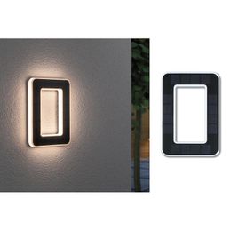 Paulmann LED Au&szlig;en-Wandleuchte &raquo;Solar Hausnummer&laquo; LED-Modul 1 Stk. Warmwei&szlig; LED-Modul, Hausnummern, Buchstaben w&auml;hlbar, Akku wechselbar schwarz 1, H: 23cm, 1 