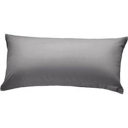 Primera Kissenbezug &raquo; Luxus-Satin Kissenbezug&laquo; Passend zu unserer Luxus-Satin Bettw&auml;sche grau Mako-Satin, 100% Baumwolle, Mako-Satin B/L: 40cm x 80cm, 2 Stk.,