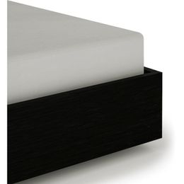 Spannbettlaken &raquo;Elementi&laquo; Laken aus 100% Baumwolle, hochwertiges Mako-Satin, Betttuch ab 90x200 grau Mako-Satin, Obermaterial: 100% Baumwolle B/L: 