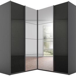 Rauch Schwebet&uuml;renschrank &raquo;Schrank Garderobe Eckkleiderschrank QUADRA Front in Dekor/Hochglanz&laquo; in den H&ouml;hen 210/229 cm, inkl. Soft-Close-Funktion, 