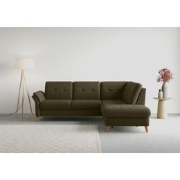 Sit & More sit&more Ecksofa &raquo;G&ouml;teborg&laquo; inkl. Sitztiefenverstellung, wahlweise mit Bettfunktion & Bettkasten gr&uuml;n B/H/T: 250cm x 90cm x 226cm, Flachgewebe 