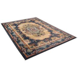 Theko Teppich &raquo;Gabiro 221&laquo; rechteckig 10 mm H&ouml;he Orient-Optik, ideal im Wohnzimmer & Schlafzimmer blau Kunstfaser B : 200cm 1 Stk., 10mm, L: 285cm