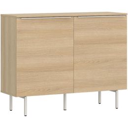 Tom Tailor HOME Kommode Sideboard mit 2 T&uuml;ren, Softclose,viel Stauraum mit Farbkick Holzwerkstoff, Melamin, Spanplatte B/H/T: 110cm x 89cm x 42cm, 