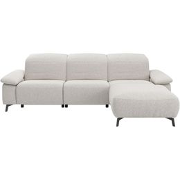 Musterring Ecksofa &raquo;MR 370, intelligenter Komfort im modernen Design&laquo; Optionale Relaxfunktion, flexible Kopfteile & klappbare Armlehnen beige 100% Polyester B/H/