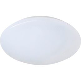 REALITY LEUCHTEN LED Deckenleuchte &raquo;PUTZ&laquo; LED-Board Warmwei&szlig; LED Deckenlampe Badezimmer, IP 44, 1160 Lumen, warmwei&szlig;, Durchm 27cm wei&szlig; 1, &Oslash; 27cm H: 