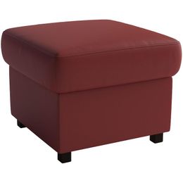 Sit & More sit&more Polsterhocker &raquo;Montego&laquo; rot B/H/T: 58cm x 46cm x 58cm, NaturLEDER