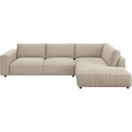 Musterring Ecksofa &raquo;MR LUCIA, Luxuri&ouml;se Wohlf&uuml;hlgarnitur von &laquo; Erstklassige Kammerkissen, komfortable Umbauecke & zeitloser Look beige 94% Polyester, 6% Nylon B/