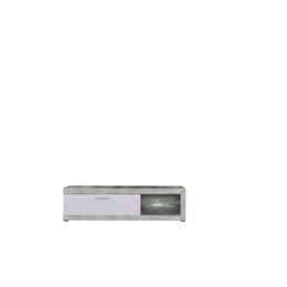 Home Affaire Lowboard &raquo;Remo TV-Kommode, Breite 160 cm, H&ouml;he 45 cm, offenes Fach mit Glasboden&laquo; Wahlweise mit oder ohne LED-Beleuchtung, 1 Klappe, 1 