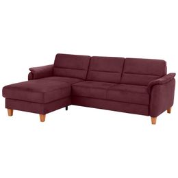 Home Affaire Ecksofa &raquo;Palmera L-Form, B: 244 cm - OTTO. Verl&auml;ssliche Qualit&auml;t.&laquo; optional Schlaffunktion & Bettkasten, Federkern rot 100% Polyester;