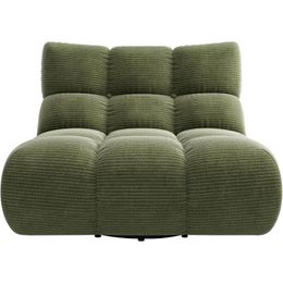 Home Affaire 1,5-Sitzer &raquo;Cozy Bubble, 360&deg; drehbarer Sessel, Breite 107 cm&laquo; mit eleganter Steppung, Rundumbezug & weicher Polsterung gr&uuml;n 100% 
