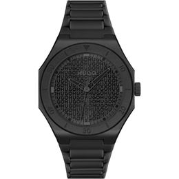 Hugo Herren Hugo Quarzuhr &raquo;#GRAIL LIGHT&laquo; Armbanduhr, Herrenuhr, Silikonarmband, analog schwarz Einheitsgr&ouml;&szlig;e