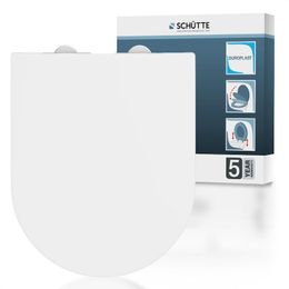 Sch&uuml;tte WC-Sitz &raquo;WHITE&laquo; Duroplast, Absenkautomatik, Schnellverschluss, belastbar bis 150 kg wei&szlig; Duroplast Einheitsgr&ouml;&szlig;e