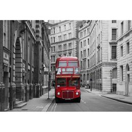 papermoon Fototapete &raquo;London&laquo; glatt bunt Vlies B/L: 3,5m x 2,6m, Bahnen: 7 Stk.