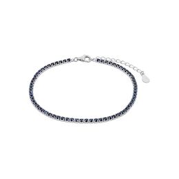 Amor Damen Armband &raquo;Tennisarmband&laquo; mit Zirkonia (synth.) bunt 20cm, Silber 925 (Sterlingsilber)
