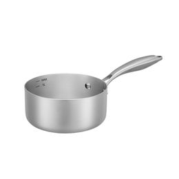 RESTO Kitchenware Kasserolle &raquo;CORVUS So&szlig;entopf, TRI-PLY- Aufbau &ndash; 3-lagige Konstruktion&laquo; 1 tlg. Aluminium Edelstahl 18/10 1,4 l + &Oslash; 16cm + H&ouml;he 7,5cm
