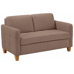 Home Affaire 2-Sitzer &raquo;Earl&laquo; beige Struktur fein (100% Polyester);Luxus-Microfaser ALTARA NUBUCK (100% Polyester);Luxus-Microfaser in Lederoptik (100%