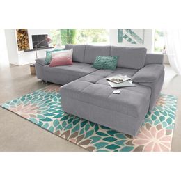 OTTO home Ecksofa &raquo;Labene L-Form&laquo; wahlweise mit Schlaffunktion und Bettkasten, auch als XXL-Variante grau Struktur fein (95% Polyester, 5% Polyamid);