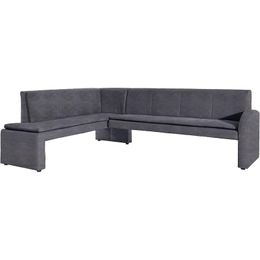 exxpo - sofa fashion Eckbank &raquo;Cortado, elegant und modern mit hohem Sitzkomfort&laquo; hohe Bodenfreiheit, sch&ouml;ne Detailverarbeitung grau Strukturstoff (88%