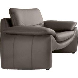 Places of Style Sessel &raquo;Luna&laquo; in einzigartiger Optik grau NaturLEDER (echtes Rindsleder) Long-Life-Leder 300, B/H/T: 110cm x 80cm x 88cm