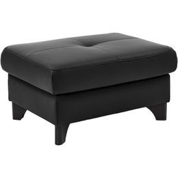 Die PlanBar Hocker &raquo;PN-EM23166&laquo; Aufklappbar mit Stauraum, stylische Metallf&uuml;&szlig;e schwarz B/H/T: 45cm x 65cm, Glattleder TORRO, Aufklappbar