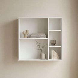 B&uuml;cherregal &raquo;Mistral Kubus 028, Hochwertig H&auml;ngeregal, Wandregal&laquo; 1 Stk. tlg. Wandmontage/Freistehend, B:69 cm, T:27 cm. anpassungsbar Designm&ouml;bel 