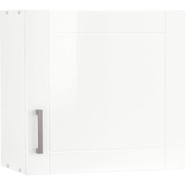 KOCHSTATION H&auml;ngeschrank &raquo;KS-Tinnum&laquo; 60 cm breit, MDF-Fronten, Metallgriff wei&szlig; Holzwerkstoff wei&szlig;, B/H/T: 60cm x 57cm x 34cm