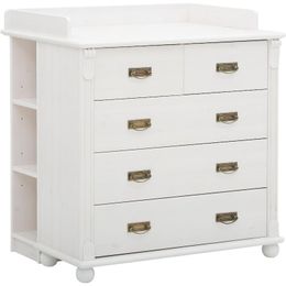 OTTO home Babyzimmer-Komplettset &raquo;"Aimo", Landhausstil, stabile Qualit&auml;t, edles Design, Messinggriffe&laquo; Set, Kinderbett, Schrank, Wickelkommode, 3 Stk.