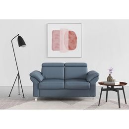 Sit & More sit&more 2-Sitzer &raquo;Arngast&laquo; inklusive Federkern und Kopfteilverstellung bunt B/H/T: 156cm x 84cm x 93cm, NaturLEDER , R&uuml;cken Spannstoff