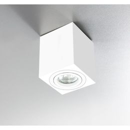 Heitronic Deckenleuchte &raquo;ADL8001&laquo; GU10 Aufbauleuchte,Aufbaulampe, f&uuml;r Esszimmer, Flur, Wohnzimmer, schwenkbar wei&szlig; 1, H: 10cm