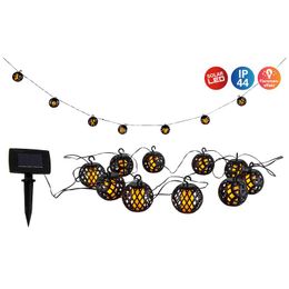 N&auml;ve n&auml;ve LED Solarleuchte &raquo;Fogo&laquo; LED-Modul 1 Stk. Warmwei&szlig; Lichterkette,10 Kugeln, Flammeneffekt, D&auml;mmerungssensor, LED warmwei&szlig; 10, &Oslash; 7cm H: 10cm, 1 Stk.