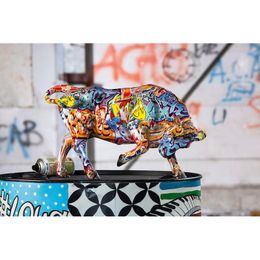 Casablanca by Gilde Tierfigur &raquo;Stier Street Art&laquo; Bunte Graffiti-Optik aus Kunstharz, Wohnzimmer bunt Kunstharz B/H/T: 52cm x 27cm x 15cm