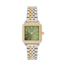 Copenhagen Studios Damen Quarzuhr &raquo;Vintage Square Watch&laquo; Armbanduhr, Damenuhr, Edelstahlarmband, analog Einheitsgr&ouml;&szlig;e