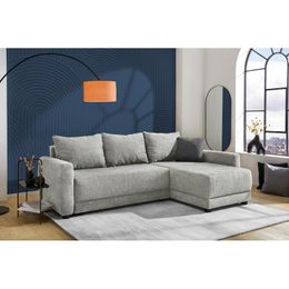 Jockenh&ouml;fer Ecksofa &raquo;Venezia L-Form, B: 234 cm&laquo; mit Schlaffunktion, Bettkasten & Zierkissen Korpus: 100% Polyester;Kissen: 100% Polyester B/H/T: 234cm x 154cm, 