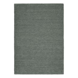 OCI DIE TEPPICHMARKE Wollteppich &raquo;SAMBIA&laquo; rechteckig 16 mm H&ouml;he reine Wolle, Handloom, hochwertig verarbeitet, nat&uuml;rlich warm gr&uuml;n Schurwolle B : 