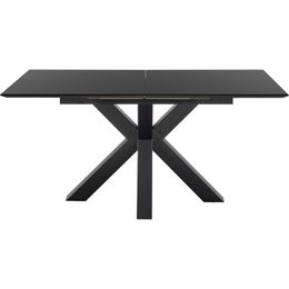set one by Musterring Esstisch &raquo;New Atlanta&laquo; Platte rechteckig mit schweizer Kante, ausziehbar, Stern-Gestell schwarz B/H/T: 170cm x 81cm x 90cm, 
