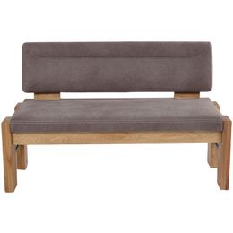 K+w Komfort & Wohnen K+W Komfort & Wohnen Polsterbank gepolsterte Stauraumbank, Massivholz, in 2 Breiten 161cm oder 181cm braun B/H/T: 161cm x 90cm x 63cm, Microfaser 760