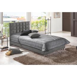 Westfalia Schlafkomfort Polsterbett in diversen Ausf&uuml;hrungen grau Bezug Bett: Microfaser (100% Polyester);Bonnell-Federkernmatratze: 51% Polypropylen, 39% Polyester und 10% 