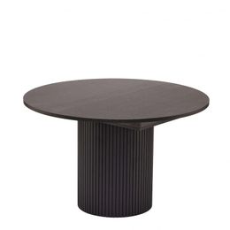 LeGer Home by Lena Gercke Esstisch &raquo;TOSCANA, Eiche Furnier&laquo; D 115 cm, mit Verl&auml;ngerungsplatten, ausziehbar auf 155 cm, FSC schwarz B/H/T: 115cm x 