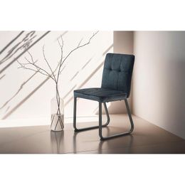 ByLiving Esszimmerstuhl &raquo;Talea&laquo; (Set) 2 Stk.Nosagfederung im Sitz, Cord Stoff grau B/H/T: 47cm x 88cm x 59cm, 2 Stk., Microfaser