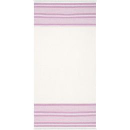 Egeria Strandtuch &raquo;Pestemal&laquo; 80x180 cm, mit Fransen pink gewebte Ware, Baumwolle B/L: 80cmx180cm, 1 Stk., gewebte Ware