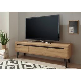 Home Affaire Lowboard &raquo;Torge, TV-Unterschrank, TV-Kommode, Fernsehschrank, TV-Board&laquo; 1 Stk. tlg. abgeschr&auml;gte F&uuml;&szlig;e, drei Farben, Scandi Design, 160 cm