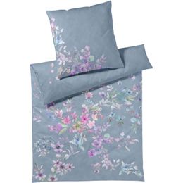 Elegante Bettw&auml;sche &raquo;Amazing&laquo; 2 Stk. angenehmes Hautgef&uuml;hl blau Mako-Jersey, Obermaterial: 100% Baumwolle B/L: 135cm x 200cm, 1 Stk., 1 Stk., Mako-Jersey, B/L: