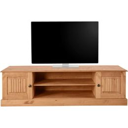 OTTO home Lowboard &raquo;Liotta&laquo; Kommode mit Kabeldurchgang + 1 lose Einlegeboden, massives Kiefernholz beige FSC -zertifiziertes Massivholz B/H/T: 160cm x